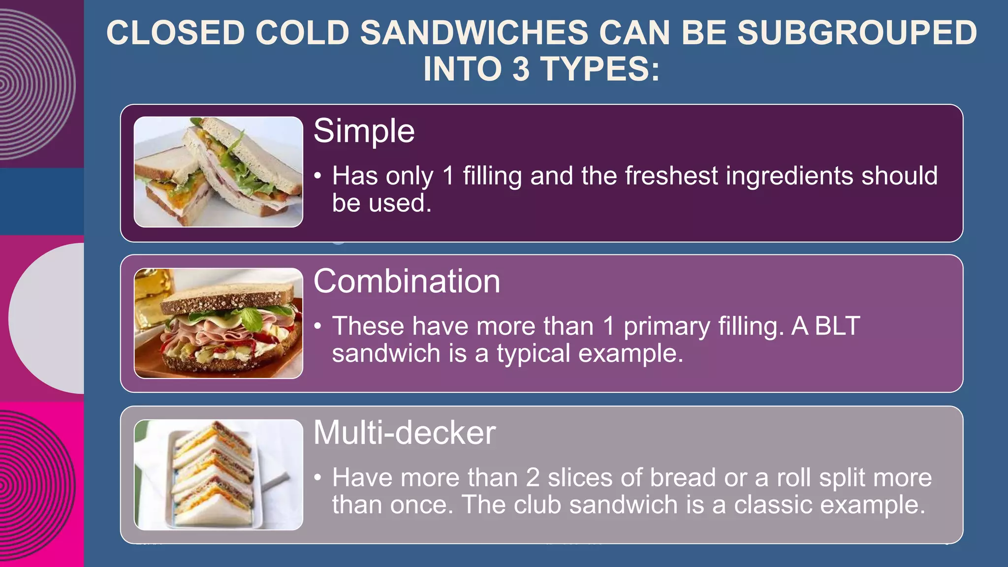 Classifications of Sandwiches | PPTX