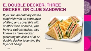 Classifications of Sandwiches | PPTX