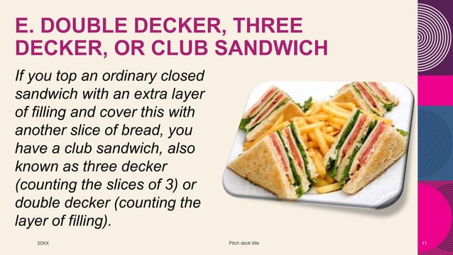 Classifications of Sandwiches | PPTX