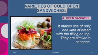 Classifications of Sandwiches | PPTX