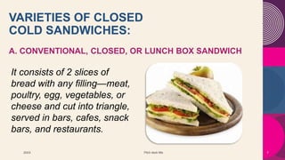 Classifications of Sandwiches | PPTX