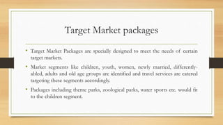 Classification of Tour Packages | PPTX