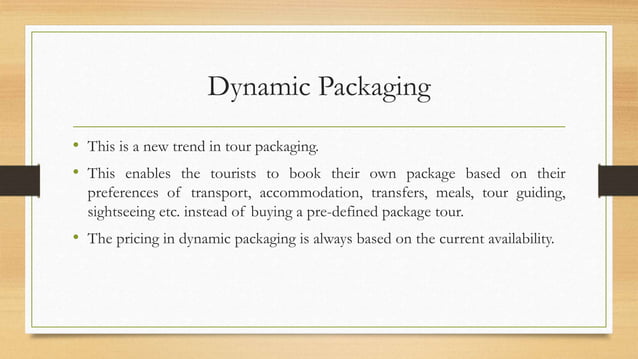 Classification of Tour Packages | PPTX | Travel Preparation and Advice ...