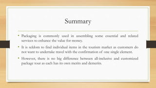 Classification of Tour Packages | PPTX