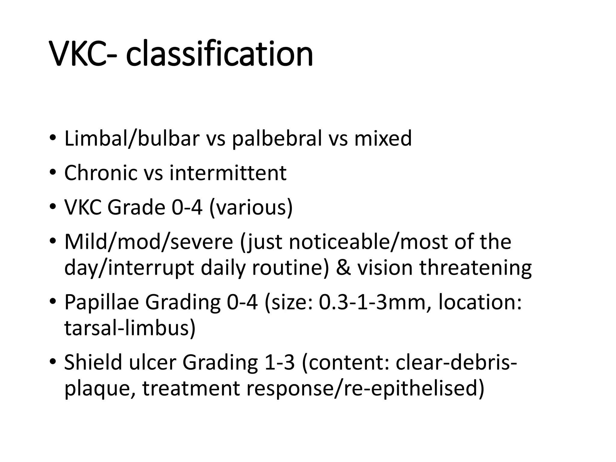 Classification Staging Grading in Ophthalmology | PPTX