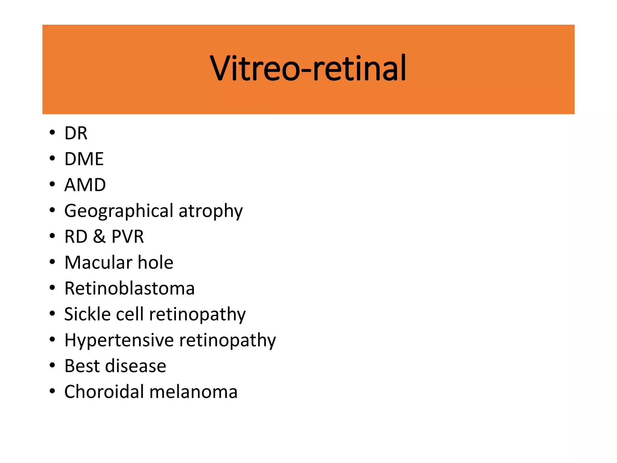 Classification Staging Grading in Ophthalmology | PPTX