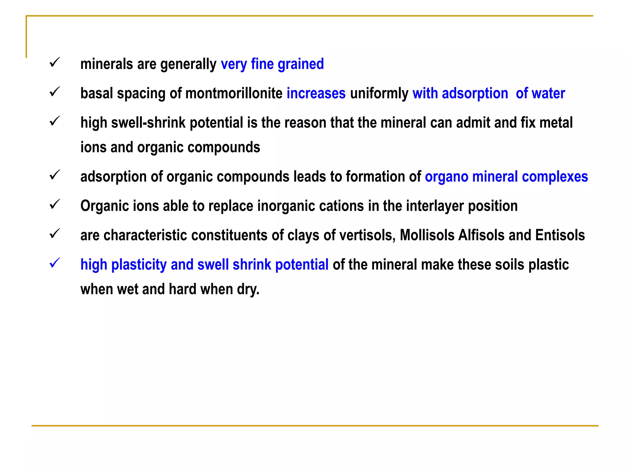 CLASSIFICATION, STRUCTURE, CHEMICAL COMPOSITION AND PROPERTIES OF CLAY ...