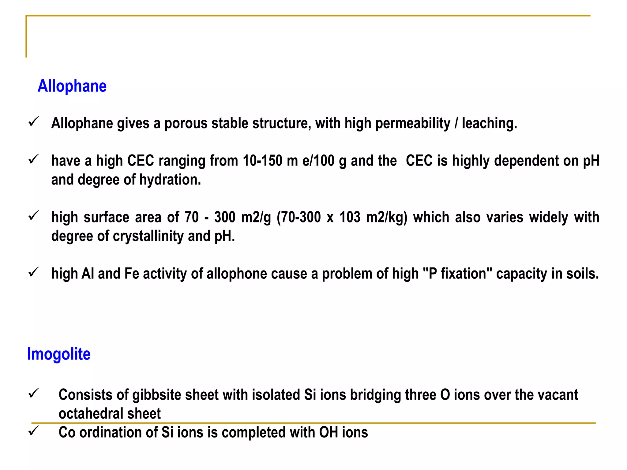 CLASSIFICATION, STRUCTURE, CHEMICAL COMPOSITION AND PROPERTIES OF CLAY ...