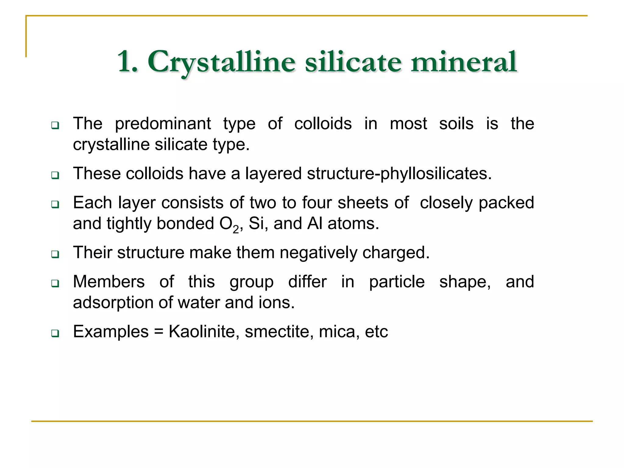 CLASSIFICATION, STRUCTURE, CHEMICAL COMPOSITION AND PROPERTIES OF CLAY ...