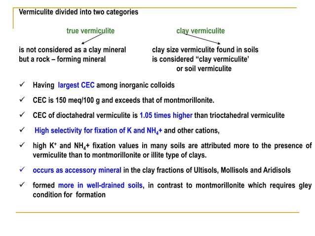CLASSIFICATION, STRUCTURE, CHEMICAL COMPOSITION AND PROPERTIES OF CLAY ...