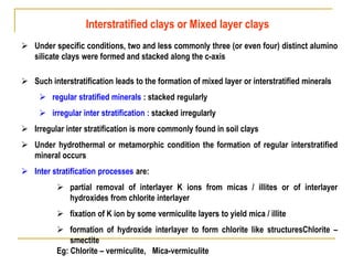 CLASSIFICATION, STRUCTURE, CHEMICAL COMPOSITION AND PROPERTIES OF CLAY ...