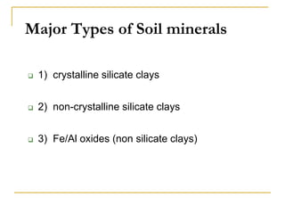 CLASSIFICATION, STRUCTURE, CHEMICAL COMPOSITION AND PROPERTIES OF CLAY ...