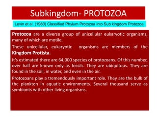 Kngdom Protista :Classification Subkingdom- PROTOZOA.pdf