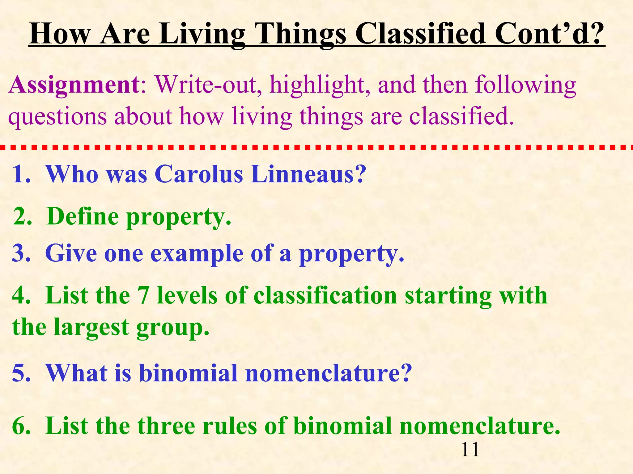 The Definition of CLASSIFICATION | PPT