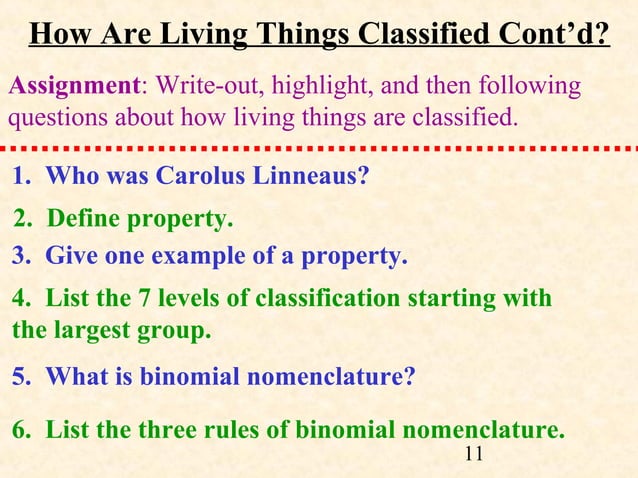 The Definition of CLASSIFICATION | PPT