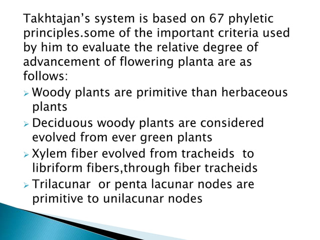 CLASSIFICATION SYSTEM OF TAKHTAJAN BY K.DIWAKAR | PPTX | Infertility ...