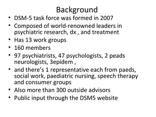 Classification systems in psychiatry part 2 dsm5 | PPT