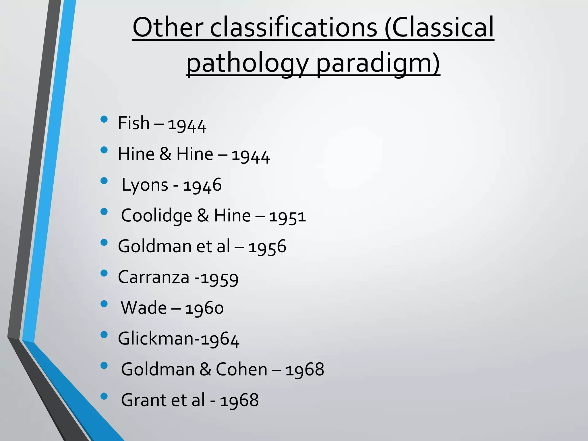 Classification Systems of Periodontal Diseases | PPTX