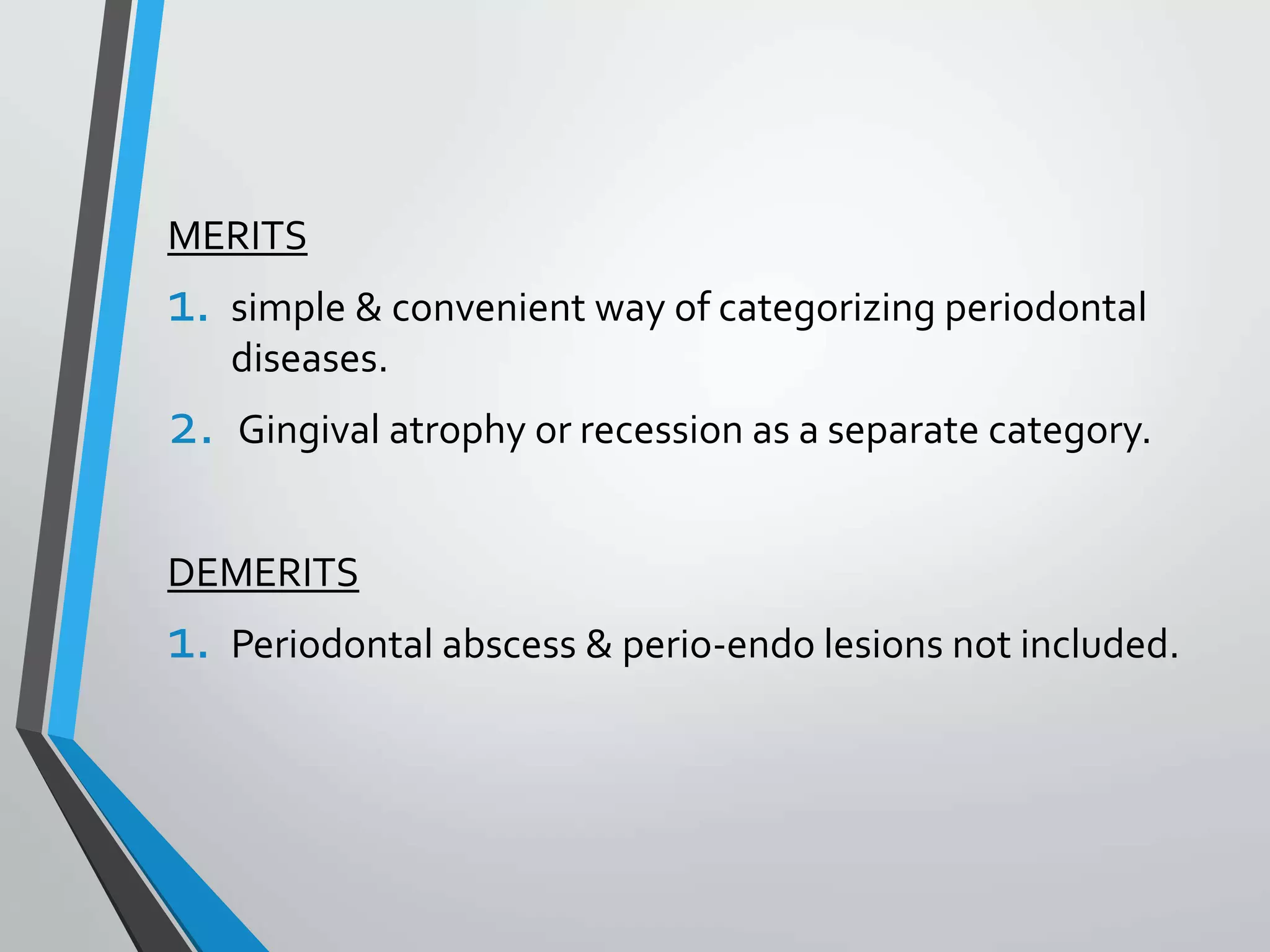 Classification Systems of Periodontal Diseases | PPTX