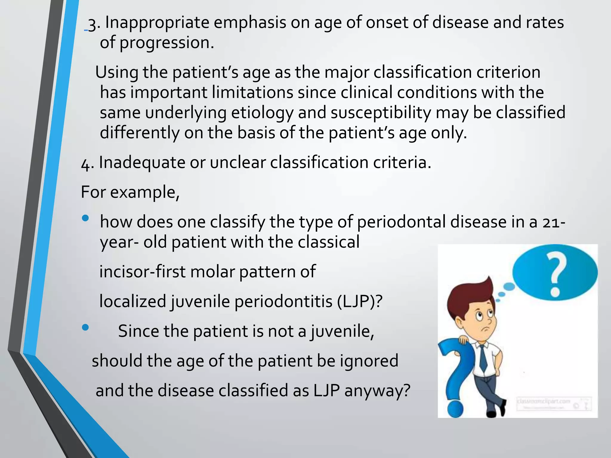 Classification Systems of Periodontal Diseases | PPTX