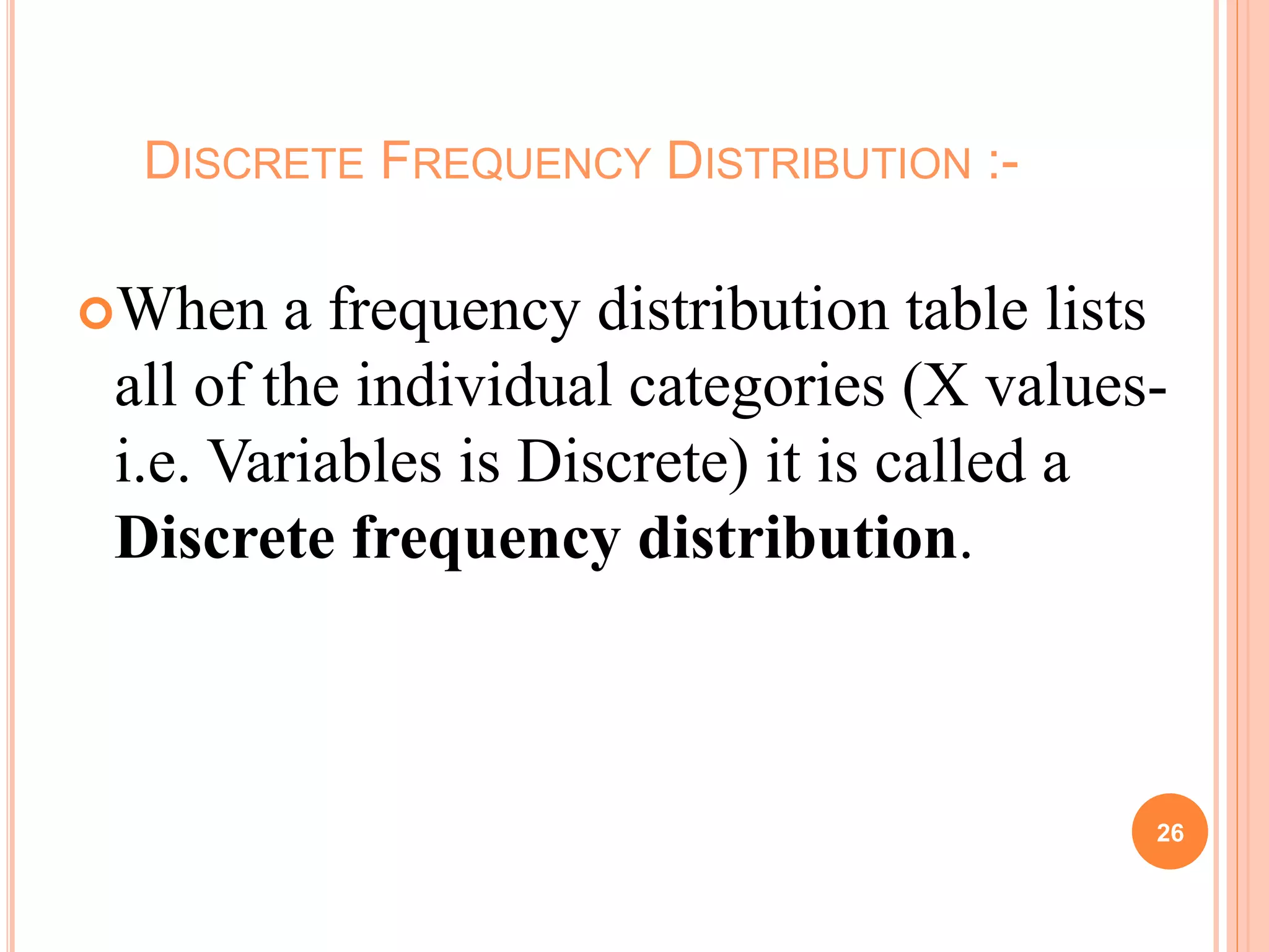 Classification And Tabulation Of Data Pptx Physics Science