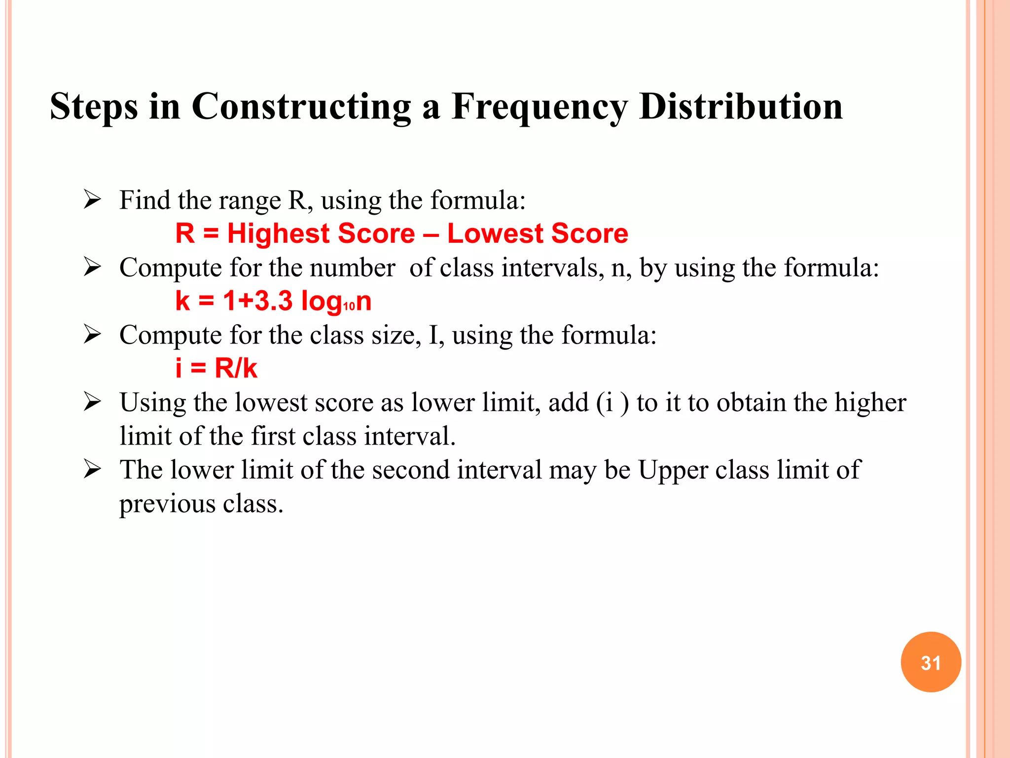 Classification And Tabulation Of Data Pptx Physics Science