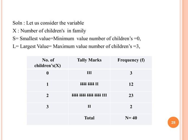 Classification And Tabulation Of Data Pptx Physics Science