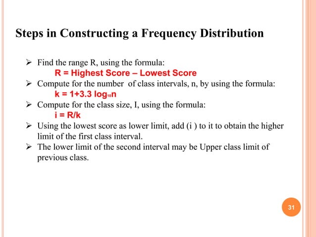 Classification And Tabulation Of Data Pptx Physics Science