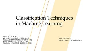 Classification Techniques in Machine Learning.pptx