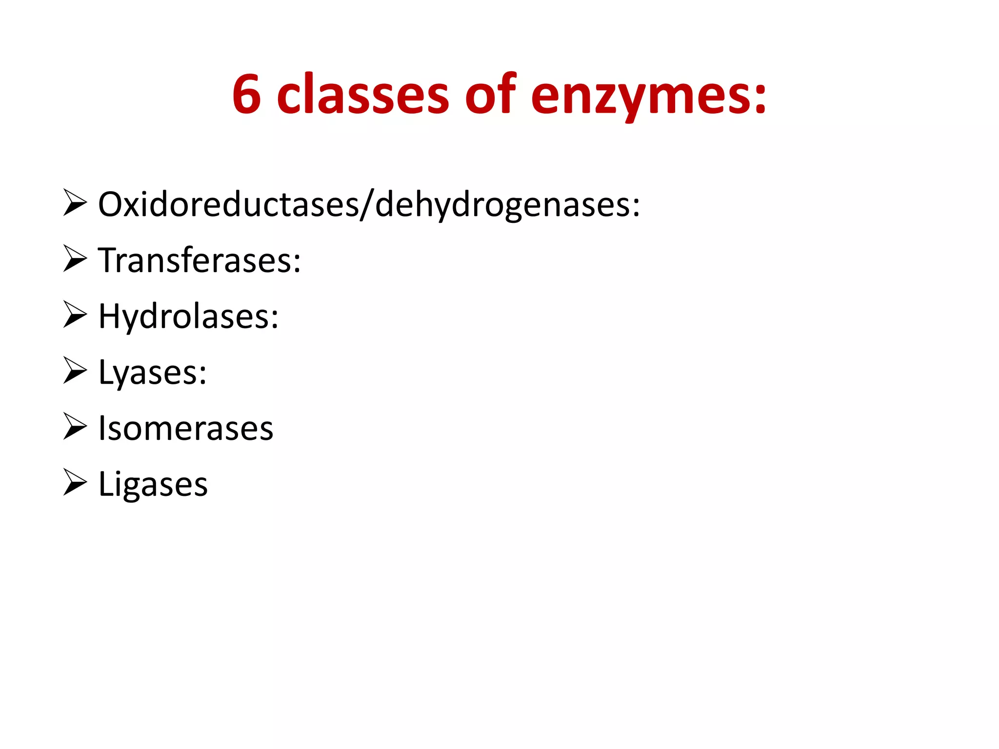 Classification and nomenclature of enzymes | PPTX