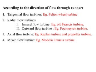 Classification turbin | PPT