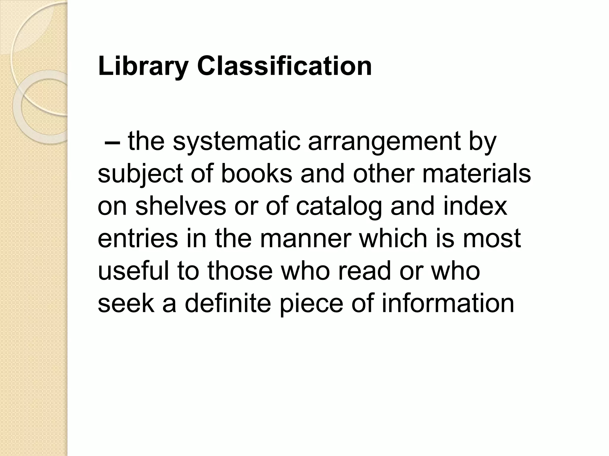 Classification | PPTX | Books and Literature