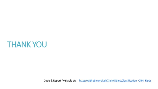 Object Classification Using Cnn And Vgg16 Model Keras And Tensorflow Pptx