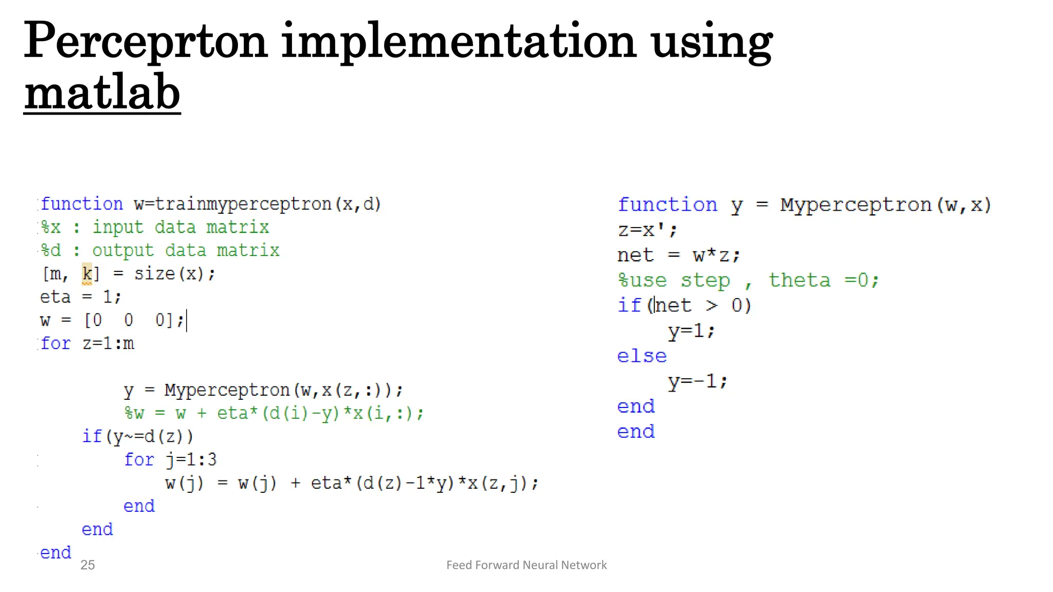 Classification using perceptron.pptx | Computing | Technology & Computing