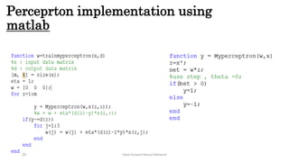 Classification using perceptron.pptx | Computing | Technology & Computing