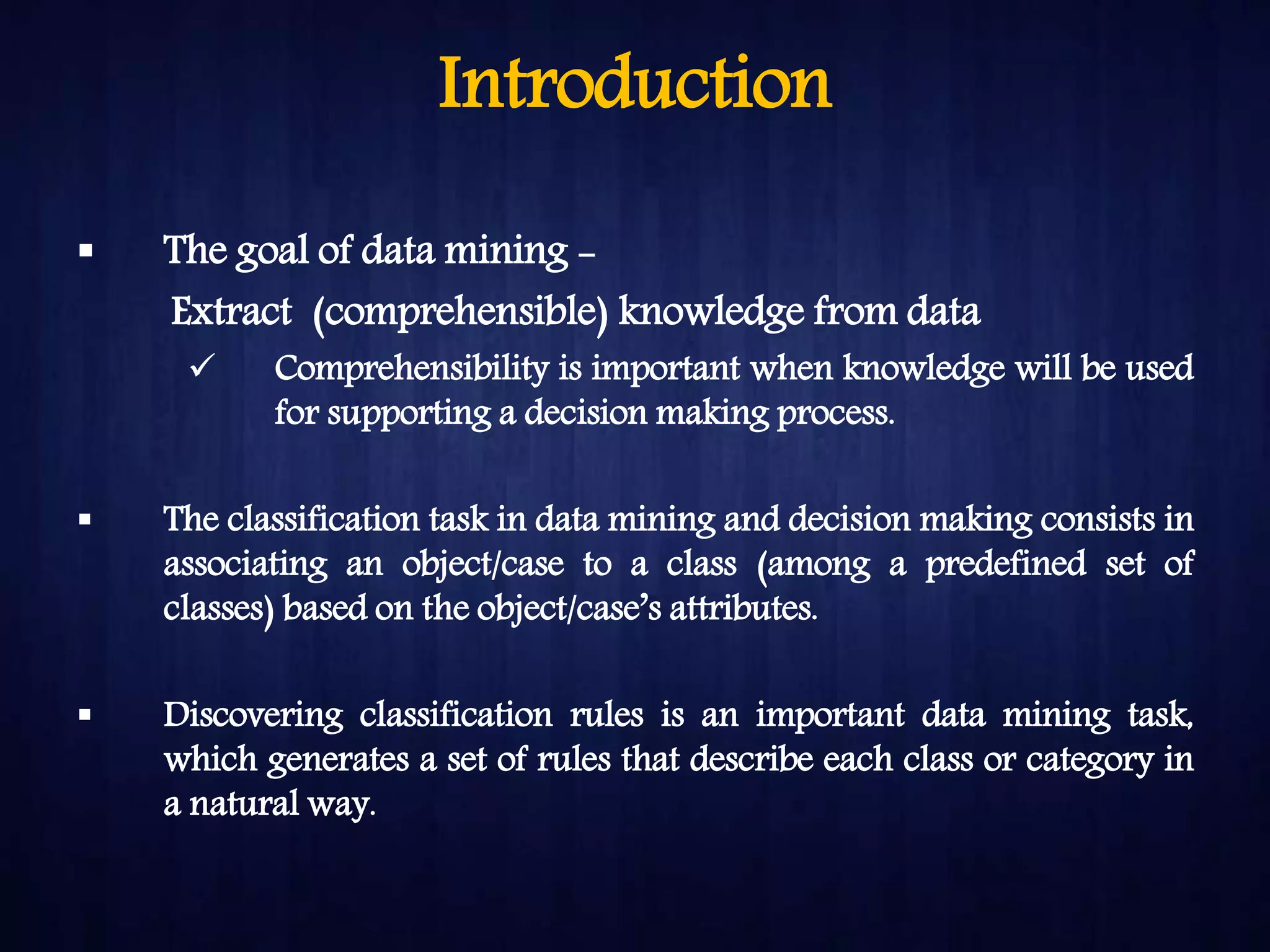 Classification With Ant Colony Optimization Ppt