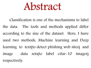 Classification with R | PPT