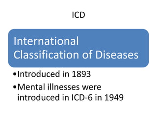 Classificatory system in psychiatry | PPTX