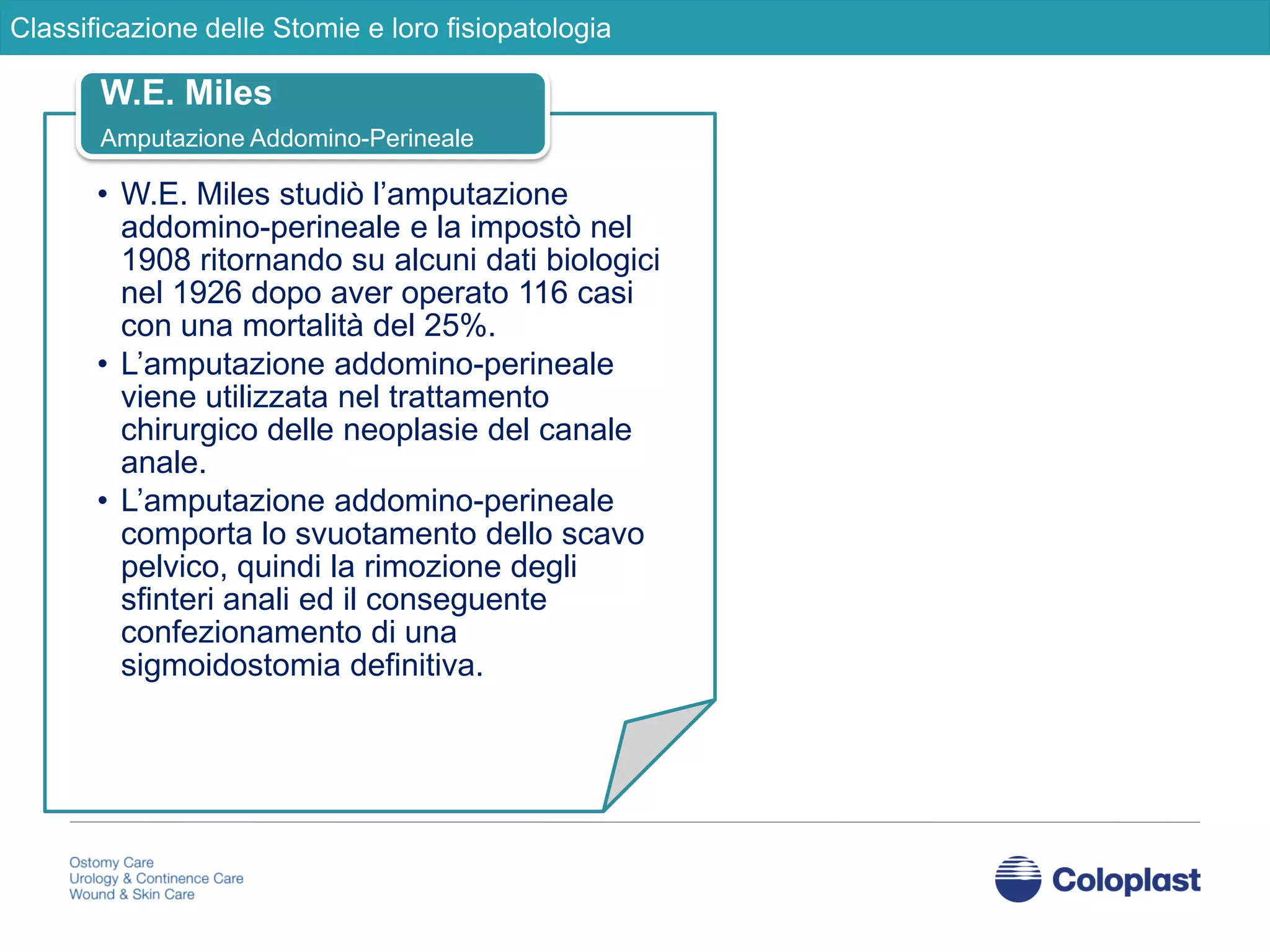 Classificazione delle stomie e loro fisiopatologia - Corso Stomaterapia ...