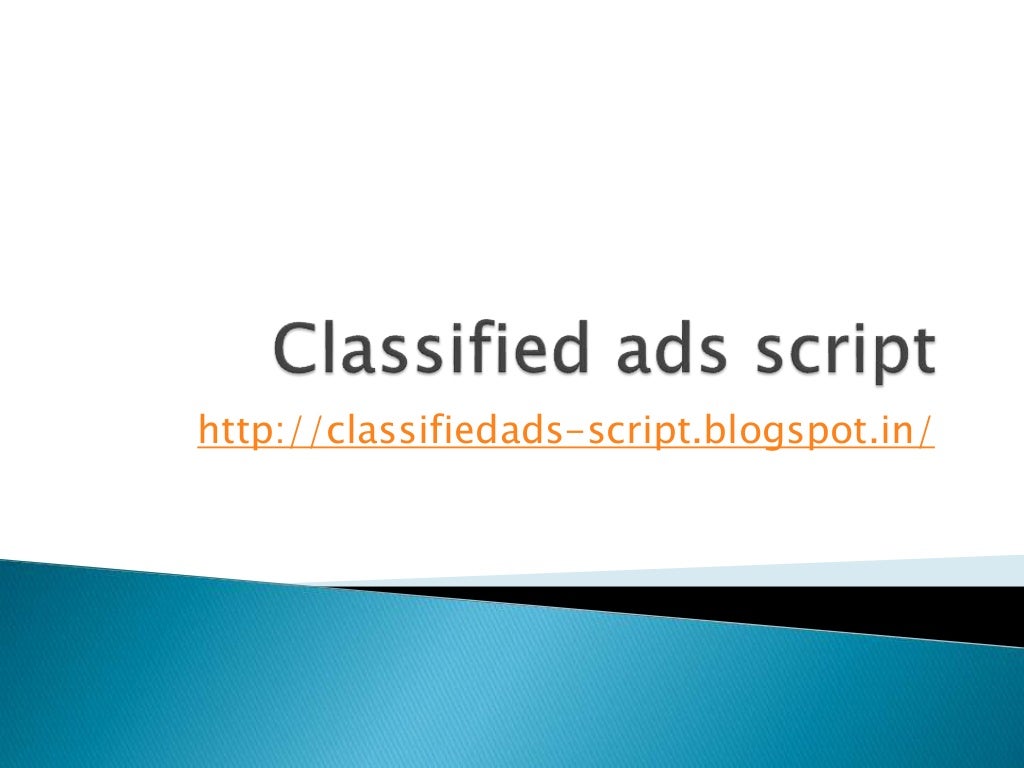 Classified Ads Script Classified Script Php Classified Script