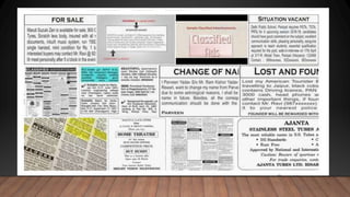 Classified advertisements | PPTX | Marriage and Civil Unions | Family ...