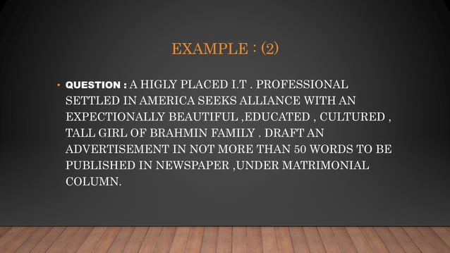 Classified advertisements | PPT