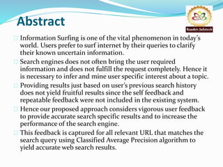 A New Algorithm for Inferring User Search Goals with Feedback Sessions | PPTX