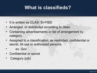 Classified portals and flipkat | PPT