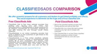 Classifieds Ads Free Unlimited post | PPTX