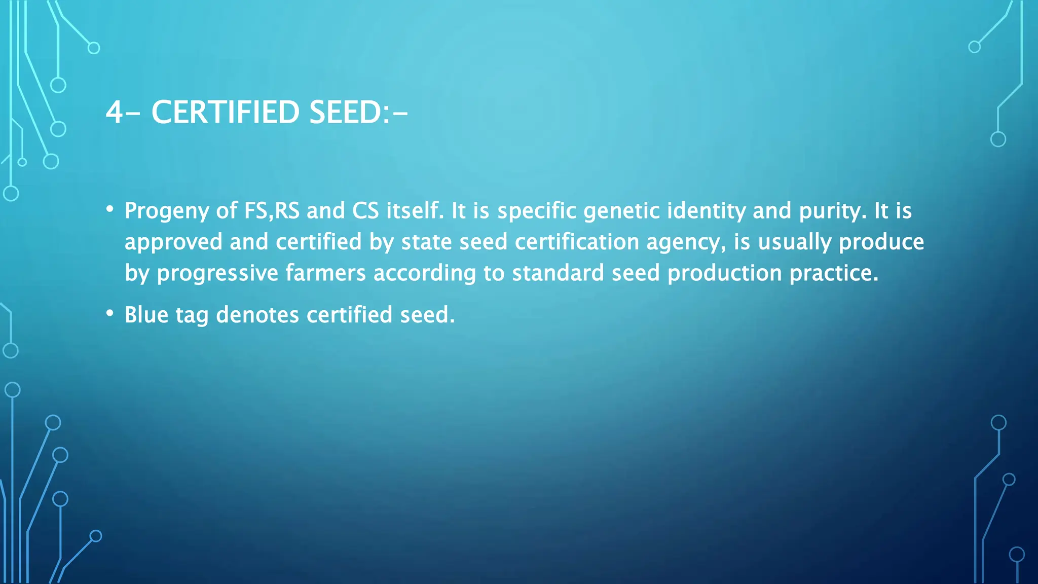 Classes of Seeds / Classification of Seeds / Category of Seeds | PPTX