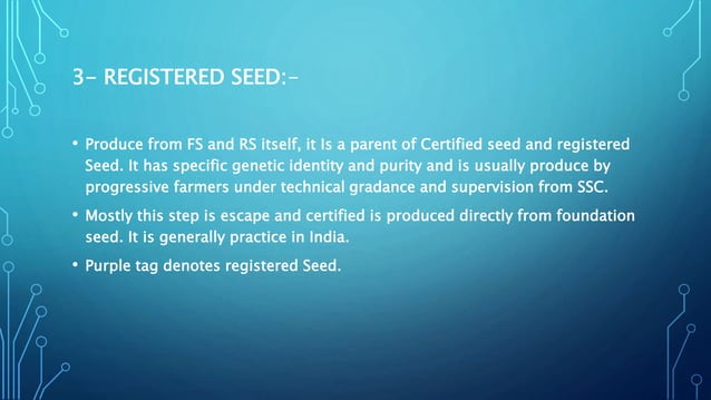 Classes of Seeds / Classification of Seeds / Category of Seeds | PPTX ...