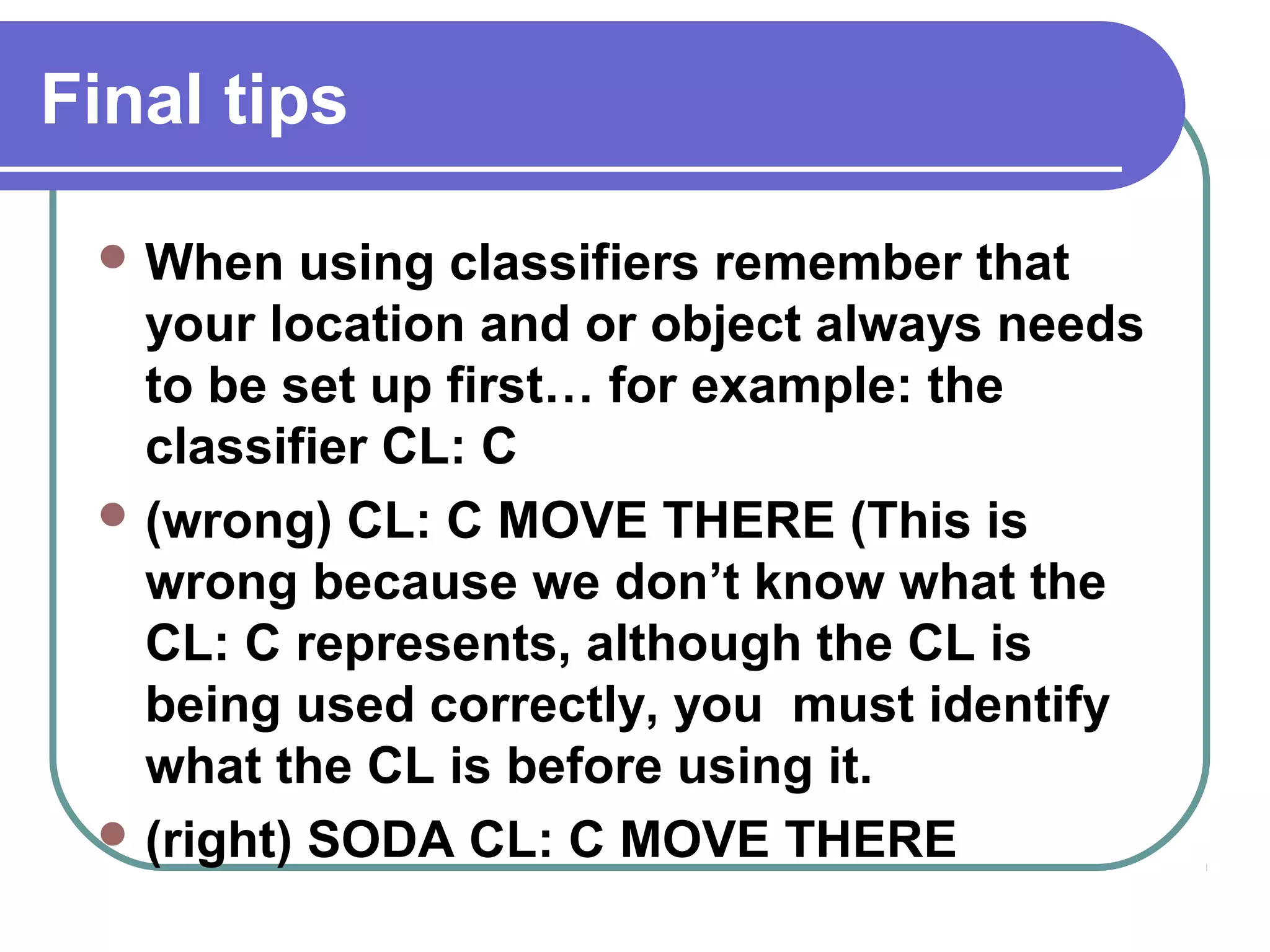 Classifiers | PPT