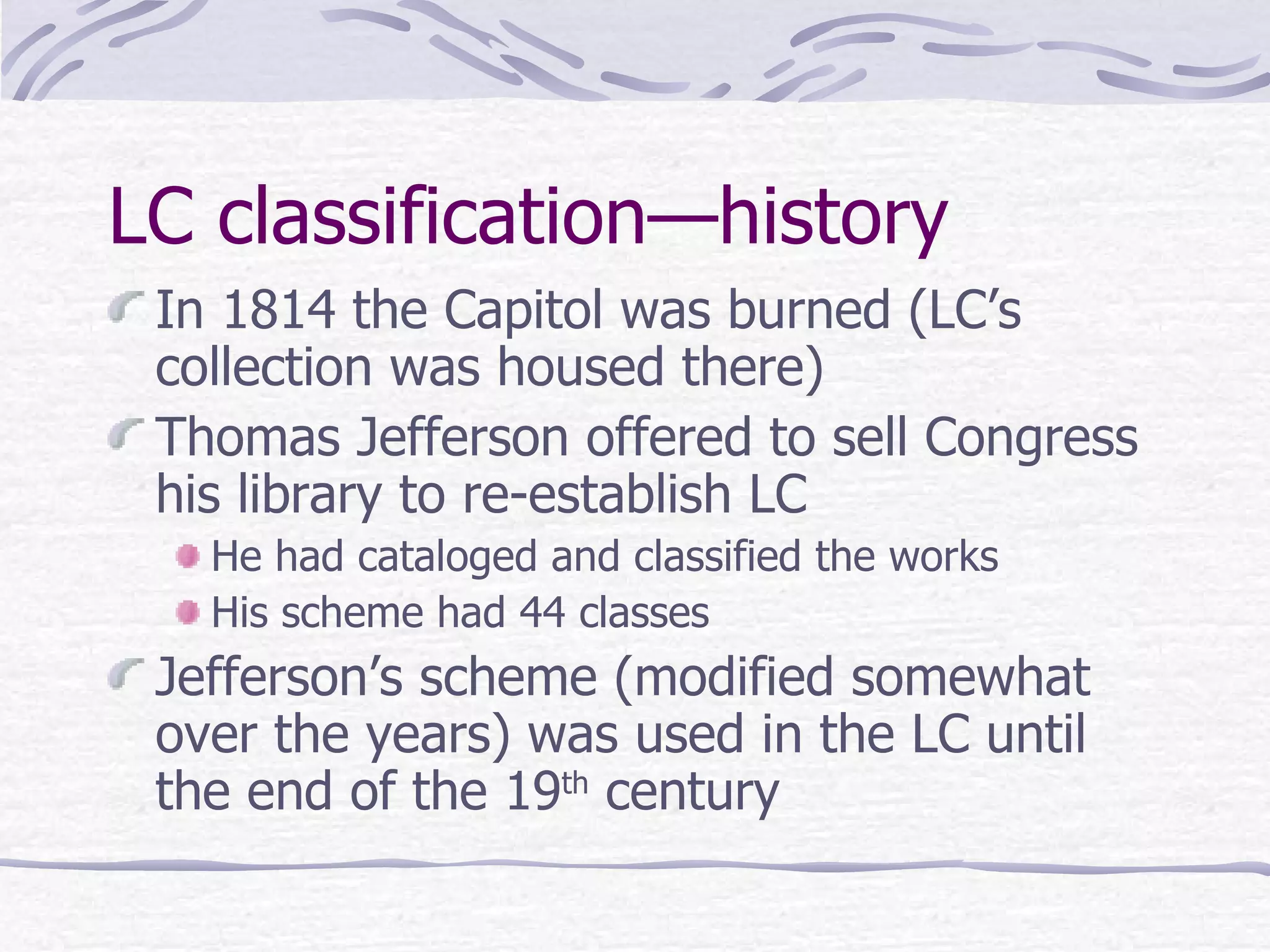 Library of Congress Classification | PPT