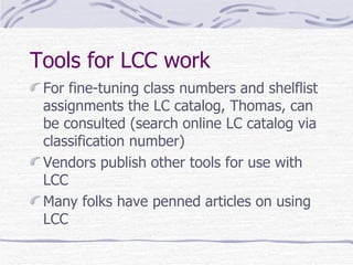 Library of Congress Classification | PPT